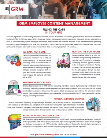 Informative Brochures | GRM Information Management