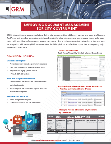 Informative Brochures | GRM Information Management