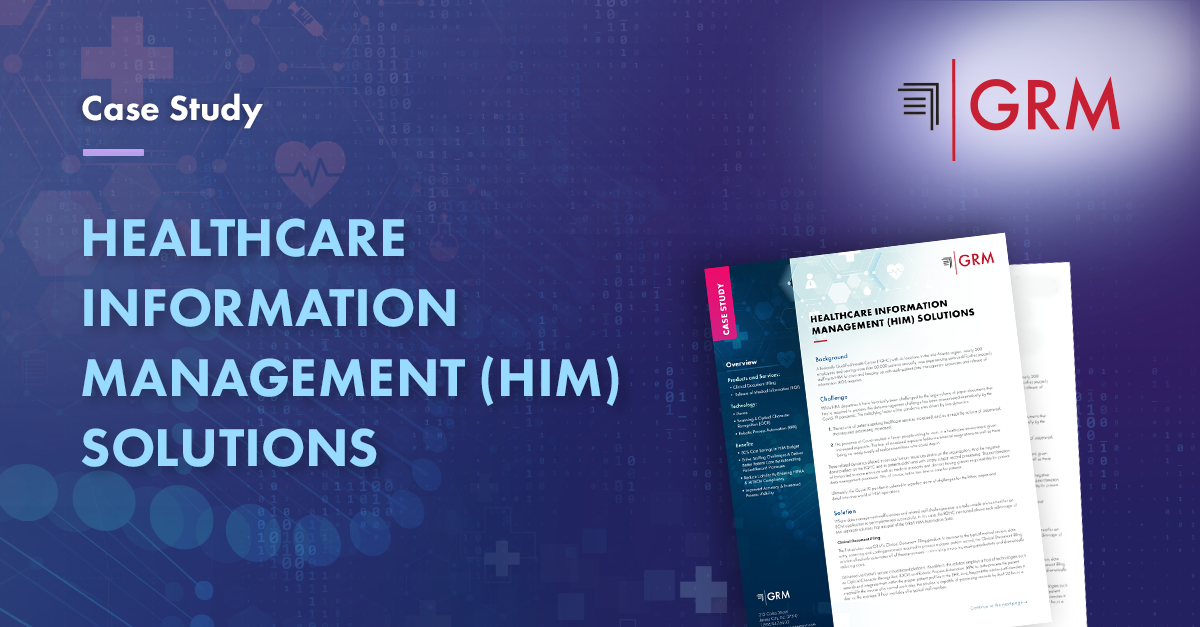 Case study - HIM - GRM Information Management